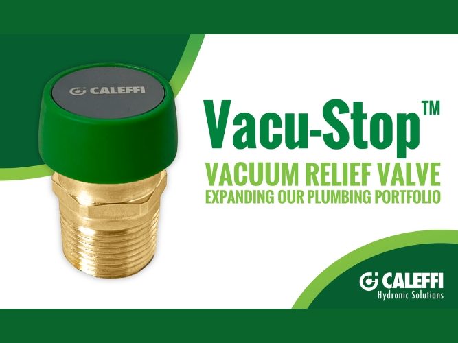 Caleffi 304 Series Vacu-Stop Vacuum Relief Valve | phcppros